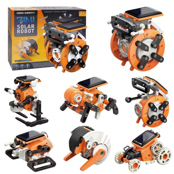 KIT ROBOT SOLAR 7 EN 1 ALIMENTADO POR ENERGIA SOLAR EDUCATIVO - MEGATRONICA